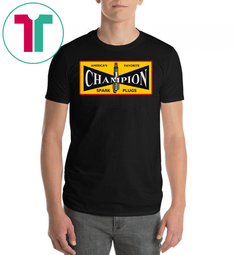 Champion Spark Plug Classic Gift T-Shirt - OrderQuilt.com