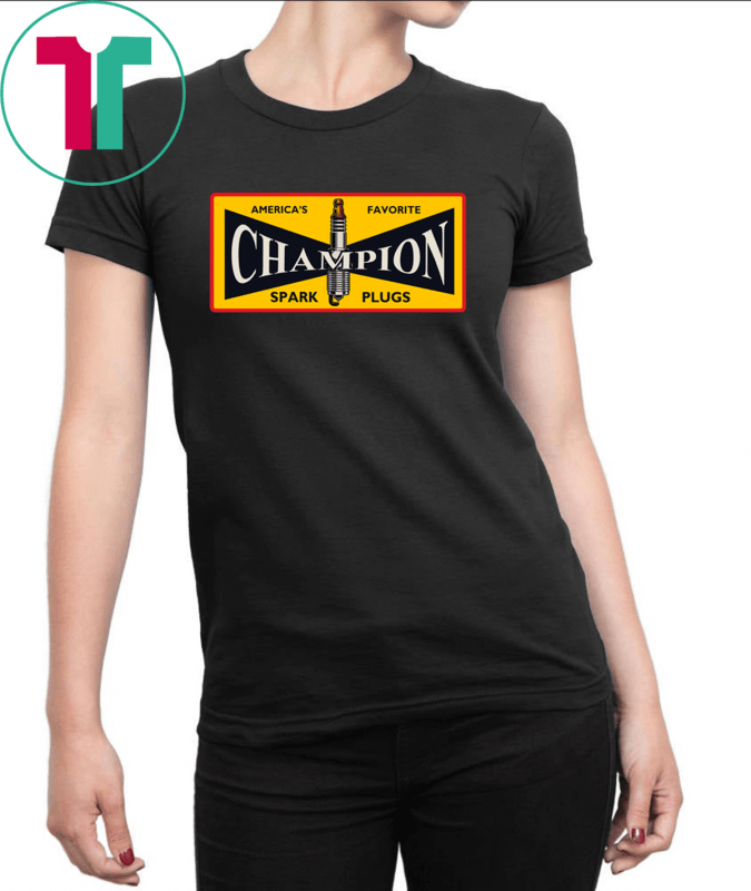 Champion Spark Plug Classic Gift T-Shirt - OrderQuilt.com