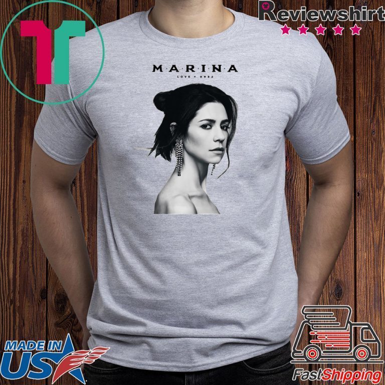 Marina Merch Photo Love Fear UK 2019 Tour T-Shirt